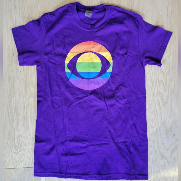 Gildan | Tops | Cbs Rainbow Tshirt | Poshmark